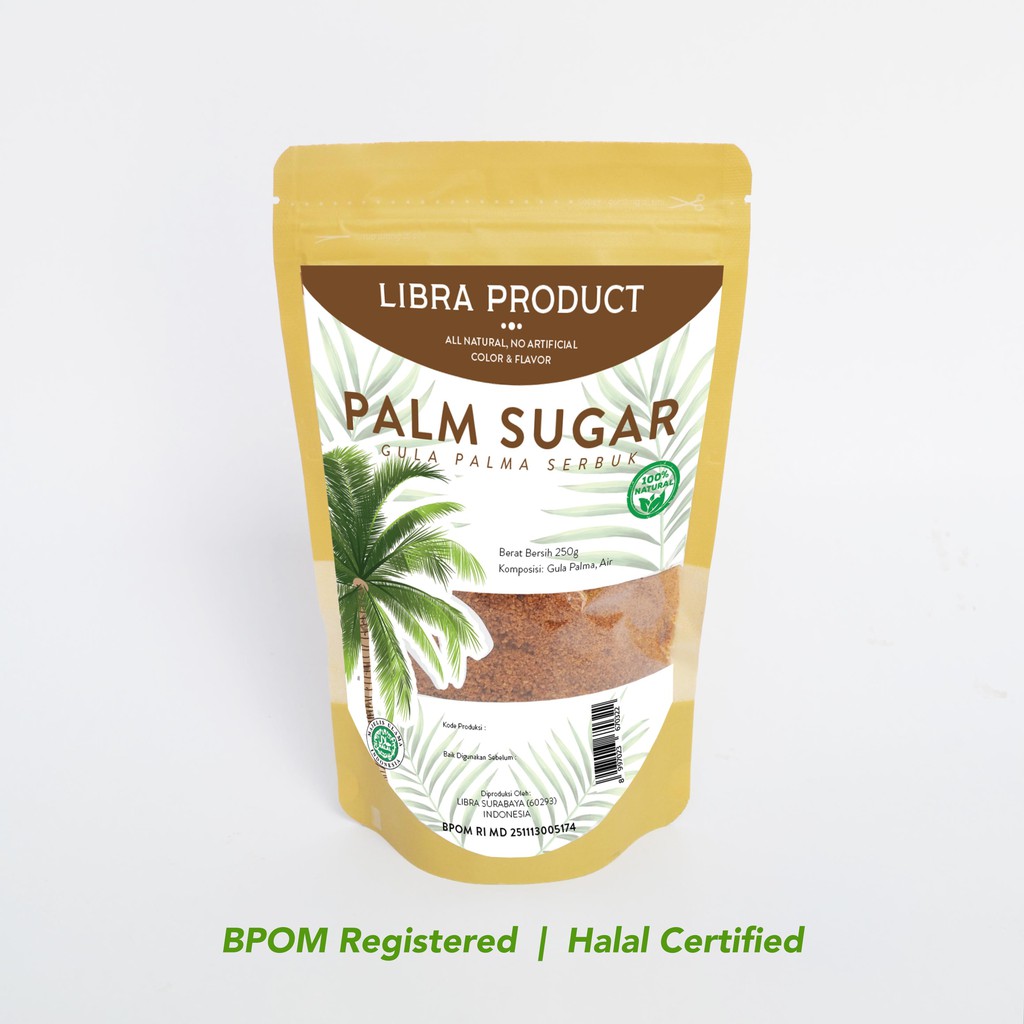 Jual Gula Palma Serbuk / Gula Palm Aren / PALM SUGAR LIBRA - 250g ...