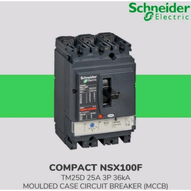 Jual MCCB COMPACT NSX 3P 25A NSX100F 36KA SCHNEIDER | Shopee Indonesia