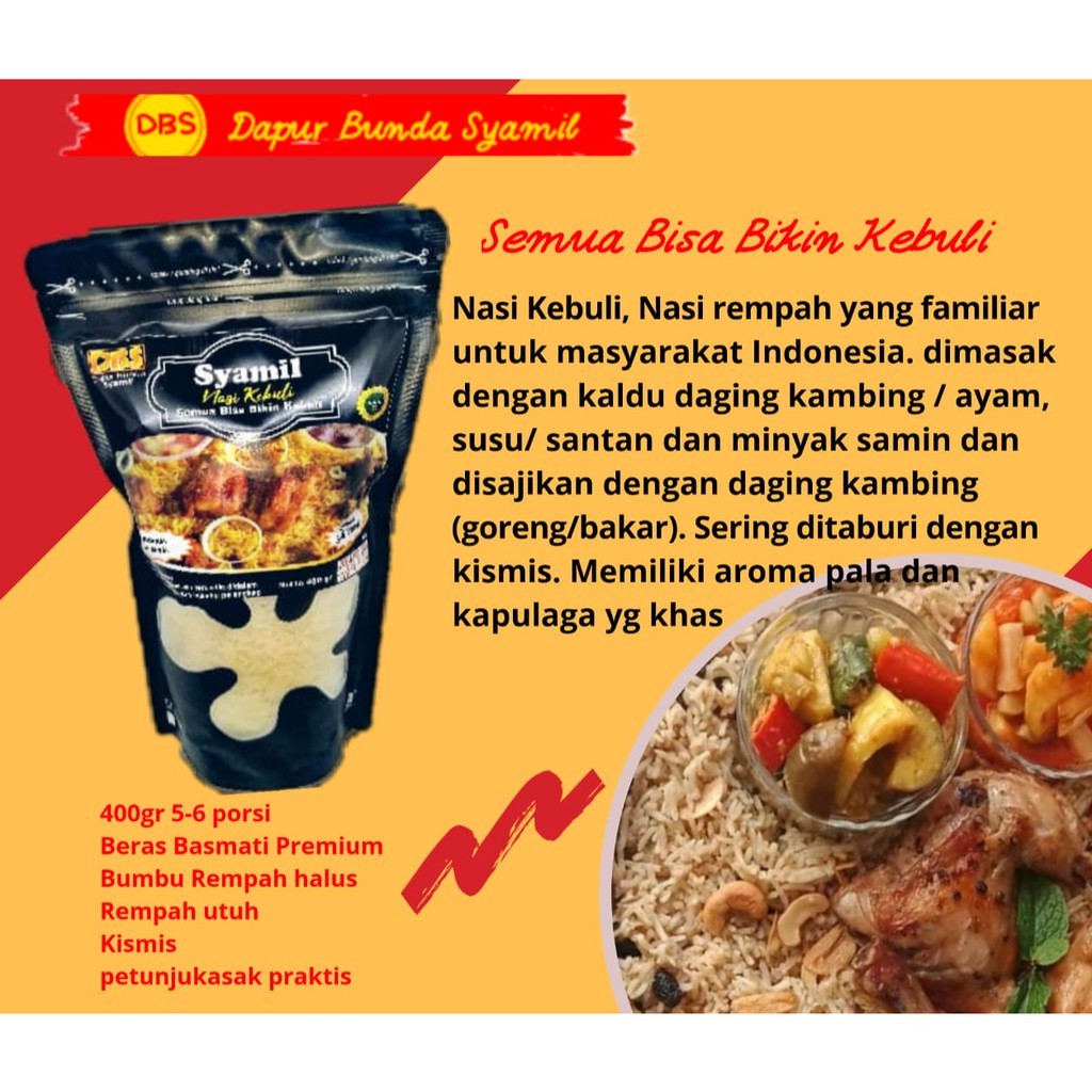 Jual Nasi kebuli instan beras arab bumbu rempah basmati | Shopee Indonesia