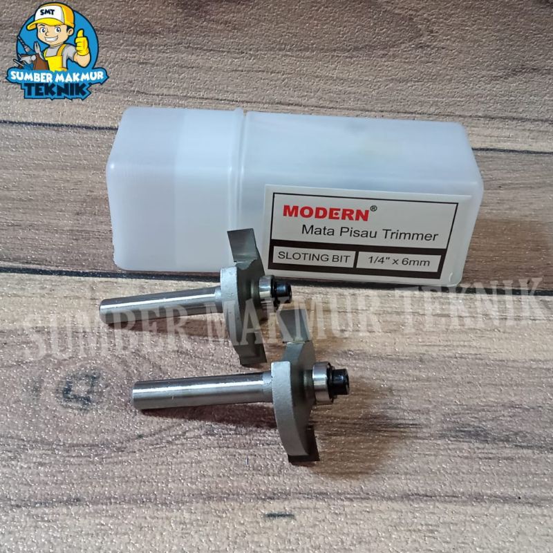 Jual Mata Profil Kayu Slotting Bit Router 1/4 x 1/4 inch ( 6 mili ...