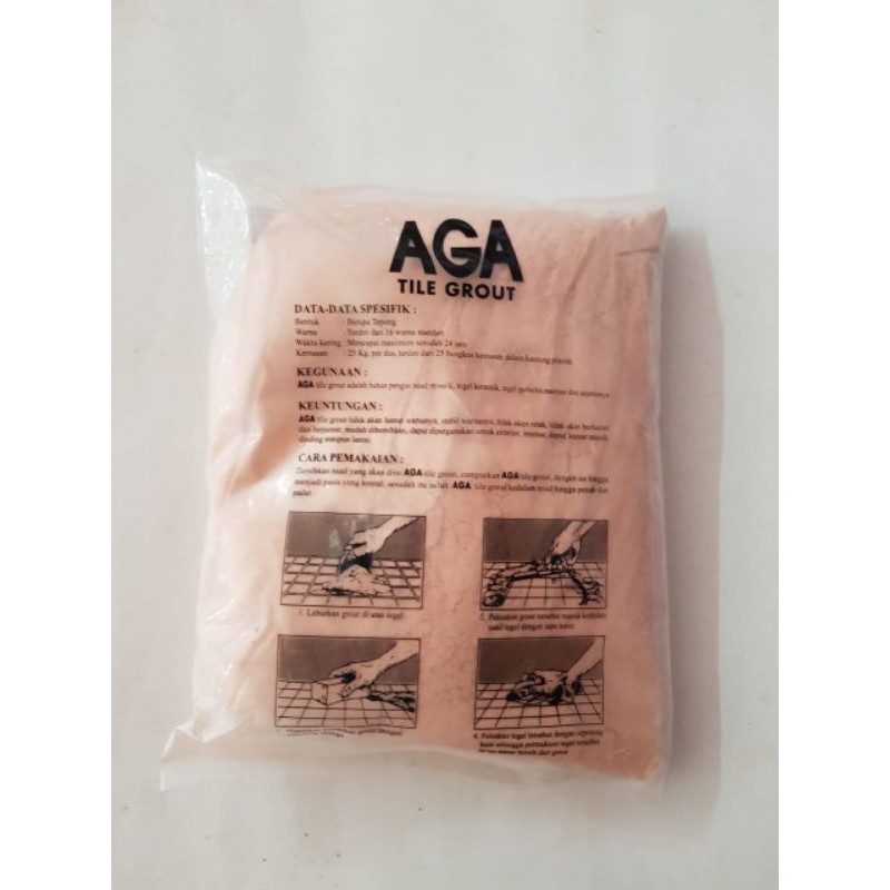 Jual SEMEN PENGISI CELAH NAT KERAMIK 1 KG OKER LANTAI TILE GROUT WARNA ...