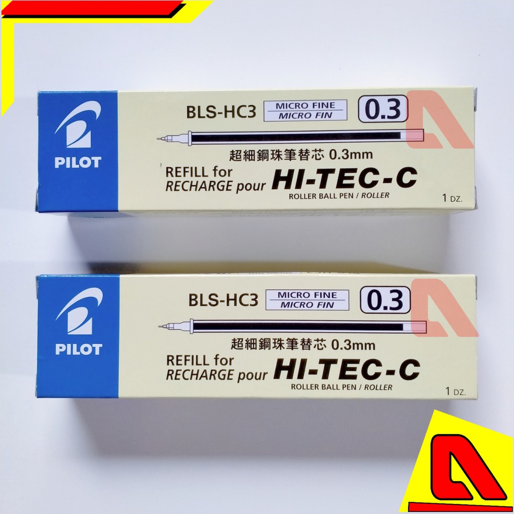 Jual REFILL ISI PULPEN GEL HITECH O.3 PILOT HITAM BIRU PAK | Shopee Indonesia