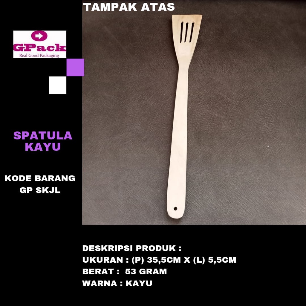 Jual SPATULA KAYU LUBANG (GP-SKJL) | Shopee Indonesia