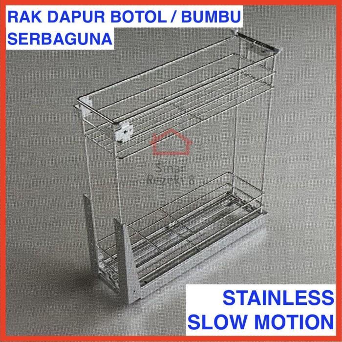 Jual Rak Dapur Vitco XC 27315 SLOW MOTION STAINLESS Bumbu Botol 2 Susun ...
