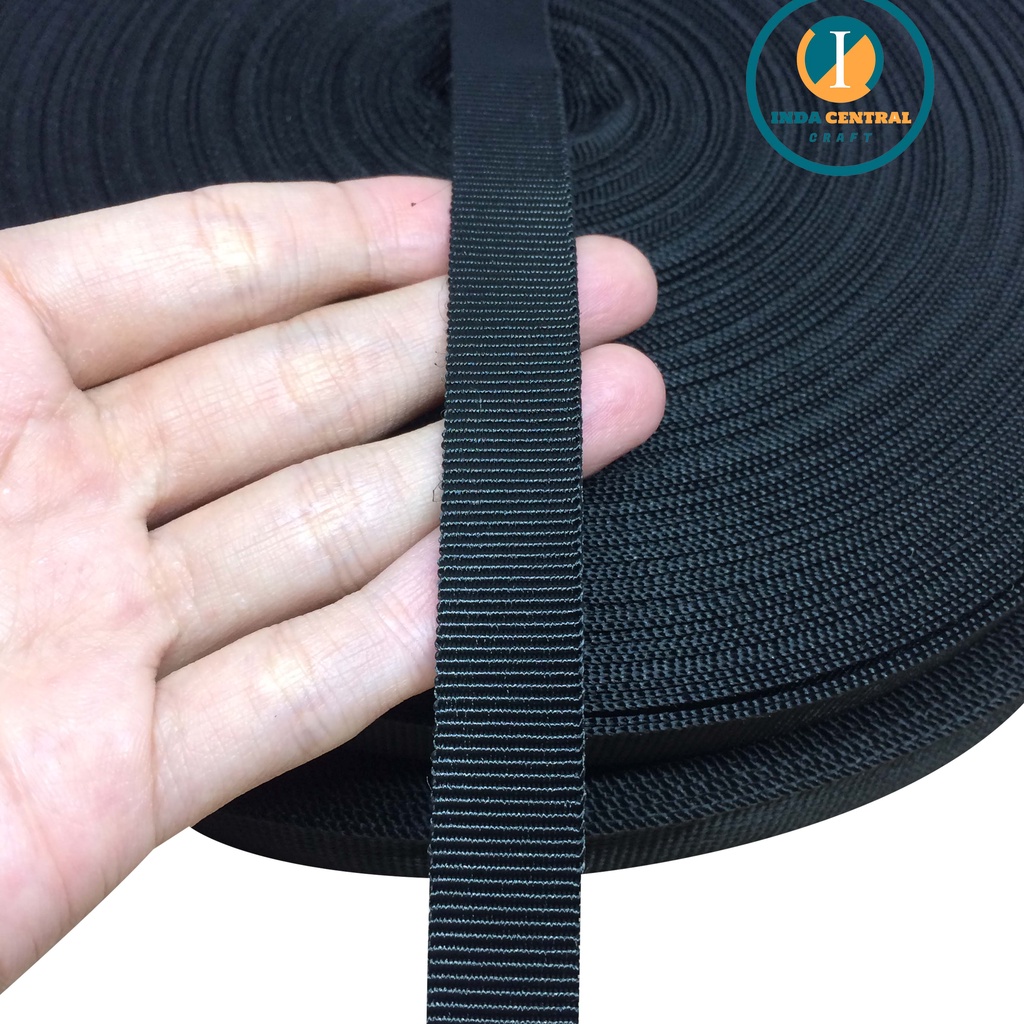 Jual TALI WEBBING STRAP TAS 1.5 CM HITAM PER METER | Shopee Indonesia