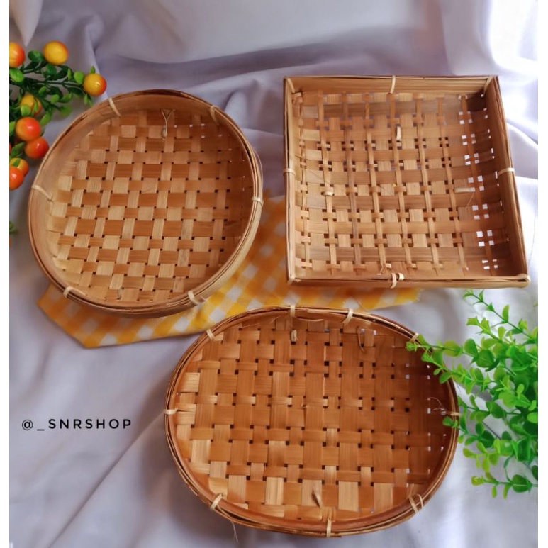 Jual Piring Bambu Anyam Berbagai Bentuk | Shopee Indonesia