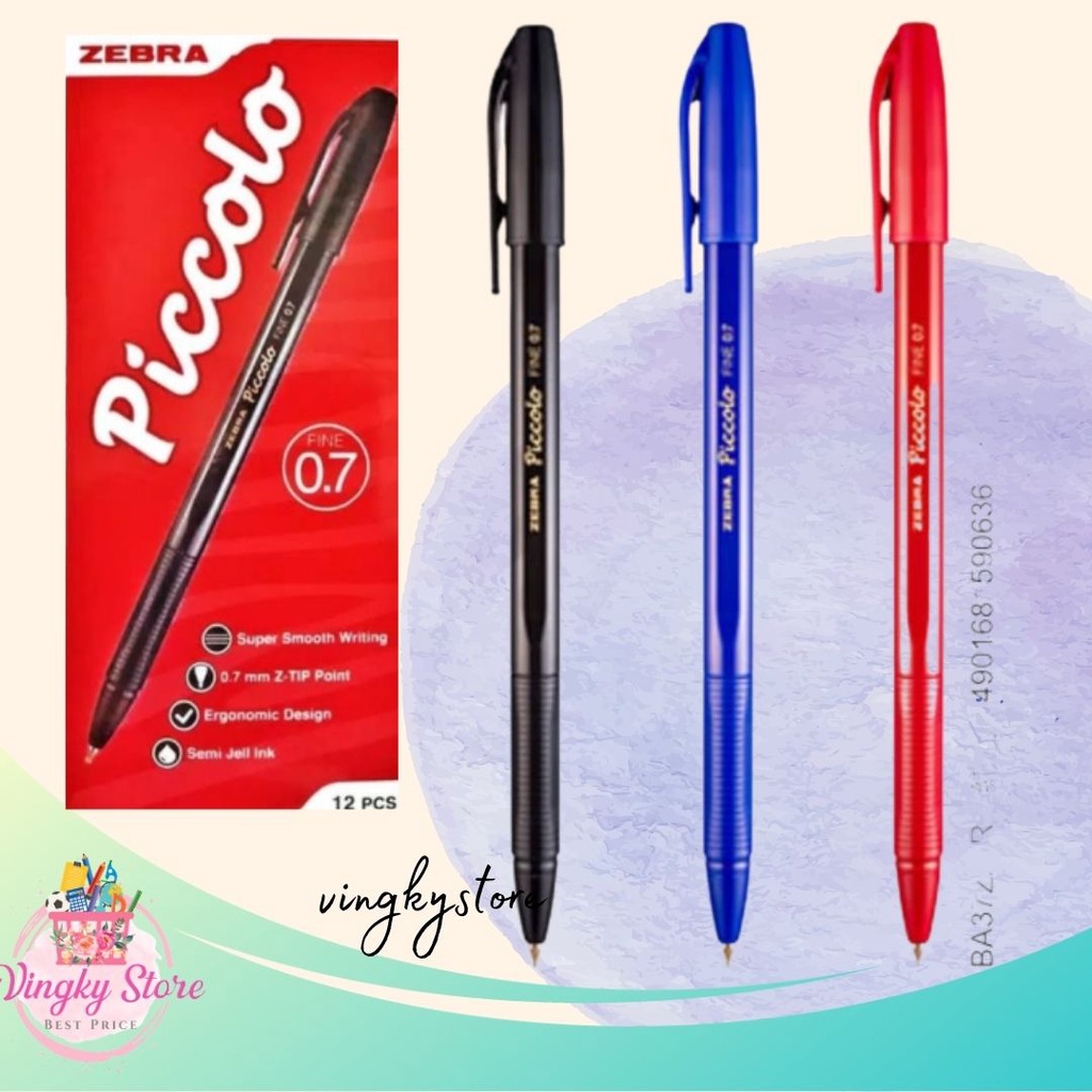 Jual Pulpen Zebra Piccolo 0.7 | Shopee Indonesia