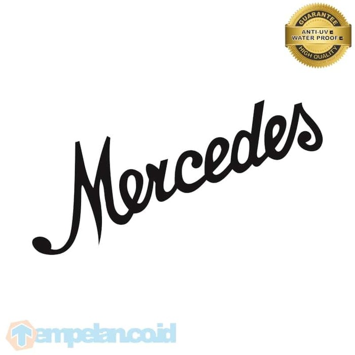 Jual STIKER MERCEDES-BENZ FONT HITAM TEMPEL DALAM & LUAR | Shopee Indonesia