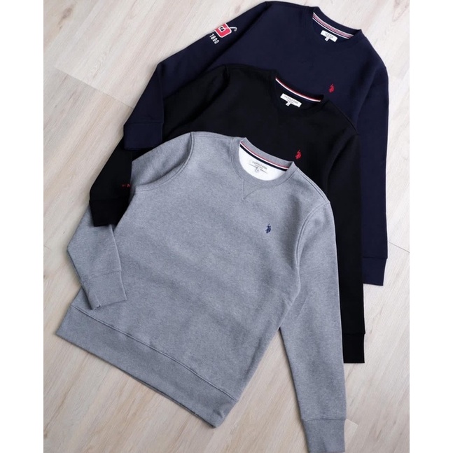 Jual US POLO ASSN (USPA) Core Crewneck Sweater | Shopee Indonesia
