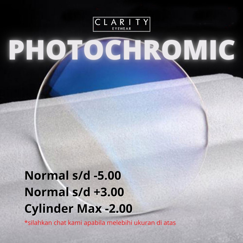 Jual PHOTOCHROMIC / PHOTOBROWN Lensa Kacamata Minus/Plus/Cylinder Anti ...