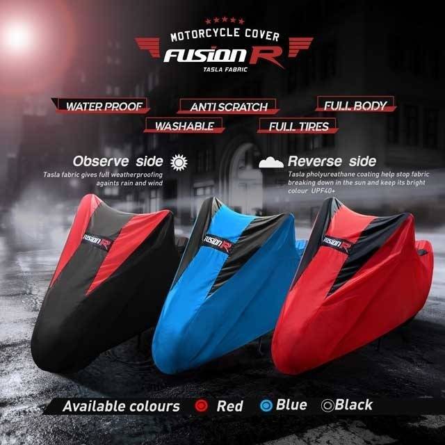 Jual Original Sarung Motor FUSION R waterproof cover motor universal ...