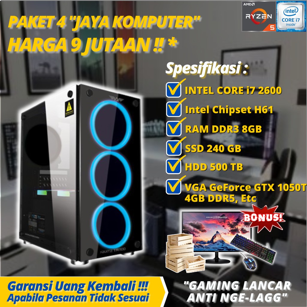 Jual Pc Computer Gaming full Set Murah Harga 9 Jutaan | Shopee Indonesia