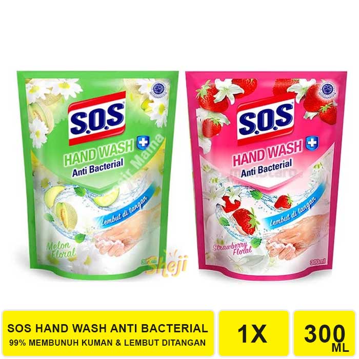 Jual SOS SABUN CUCI TANGAN REFILL - 300 ML | Shopee Indonesia