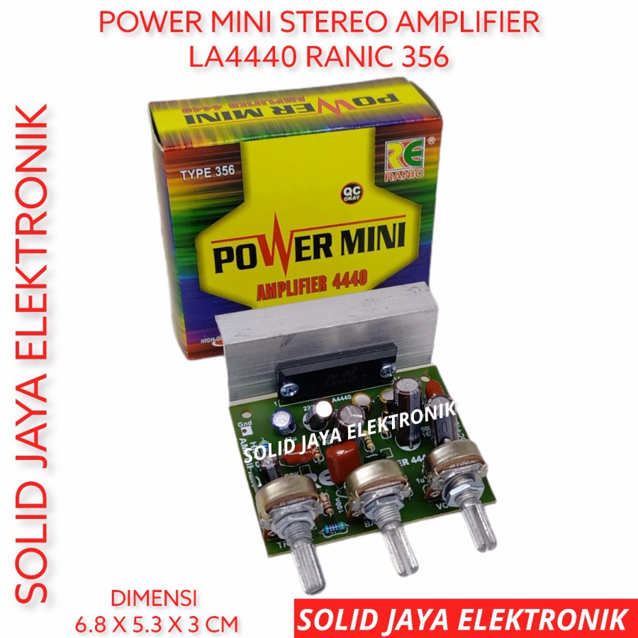 Jual KIT POWER AMPLIFIER 12V LA4440 LA 4440 12 V VOLT DC AKI MONO POWER ...