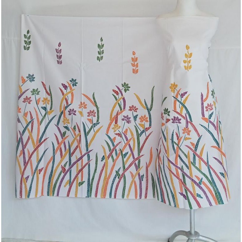 Jual BATIK MADURA WARNA PUTIH | BATIK TULIS | Shopee Indonesia