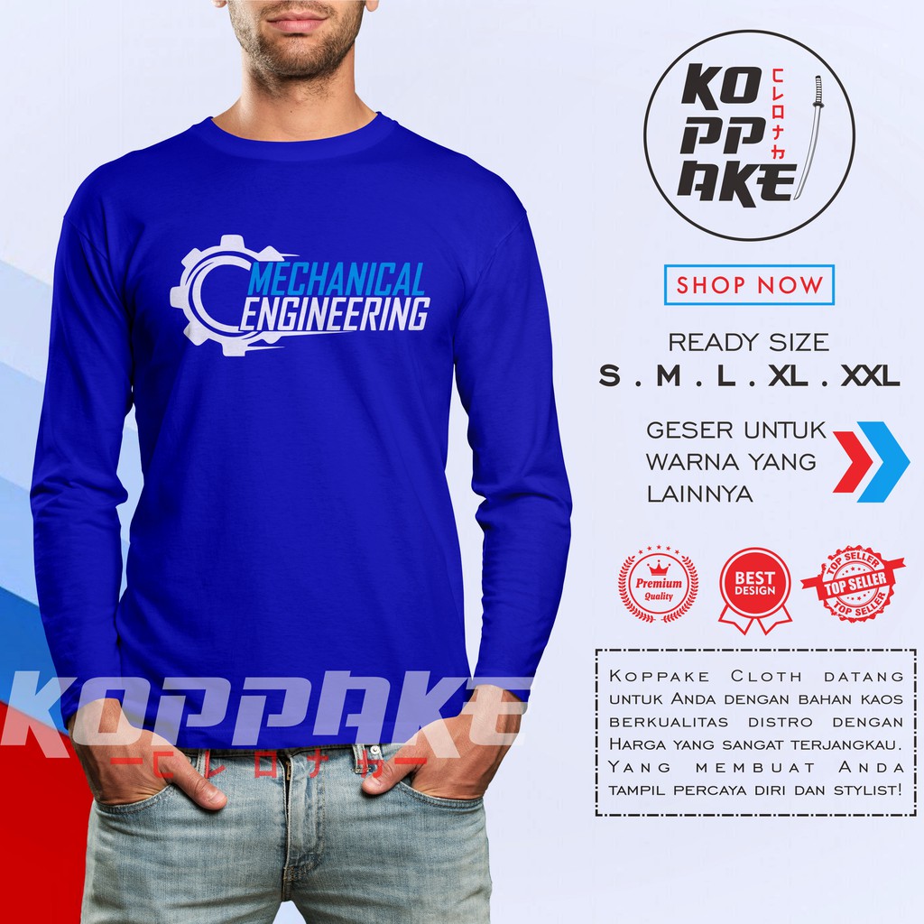 Jual Kaos Mechanical Engineering Teknik Mesin Lengan Panjang Baju ...