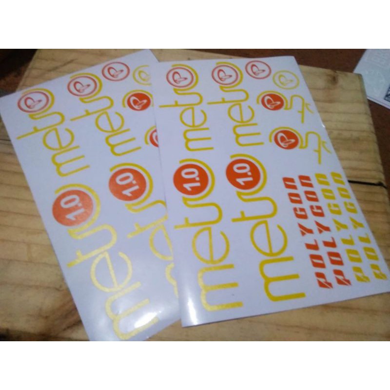 Jual Sticker decal frame sepeda lipat folding bike model POLYGON METRO ...