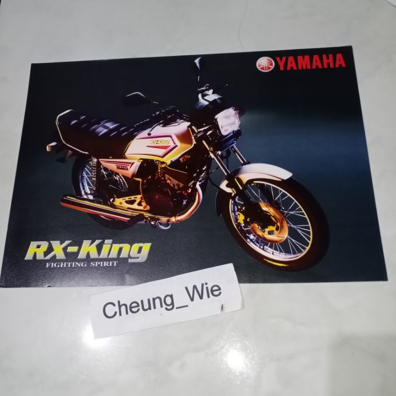 Jual Poster Jadul Antik Brosur Yamaha RX King New 2001 Millenium Silver ...