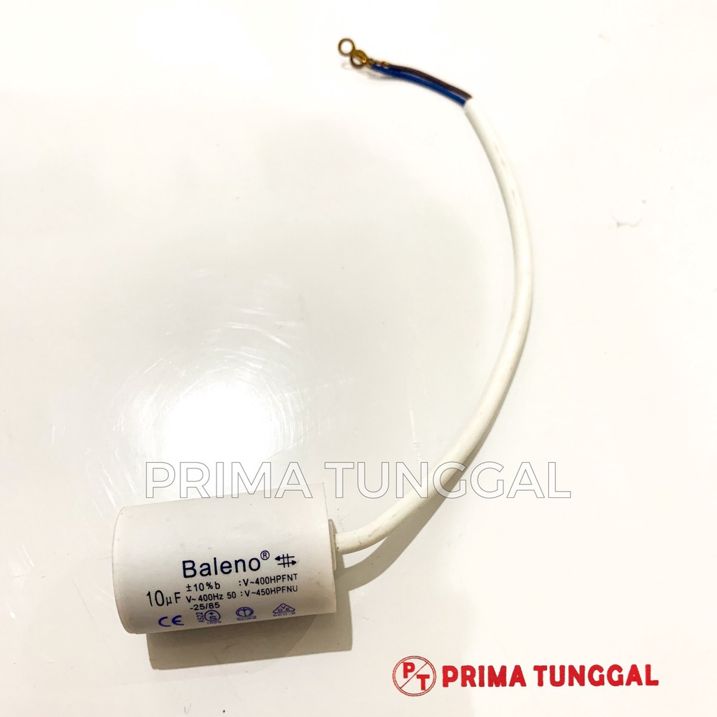 Jual Kapasitor Pompa Air Model Bulat 10 UF 450VAC Capacitor Condensator ...