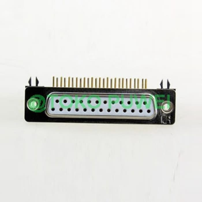 Jual D-SUB DB25 FEMALE RIGHT ANGLE 25PIN PCB CONNECTOR KONEKTOR AW11 ...