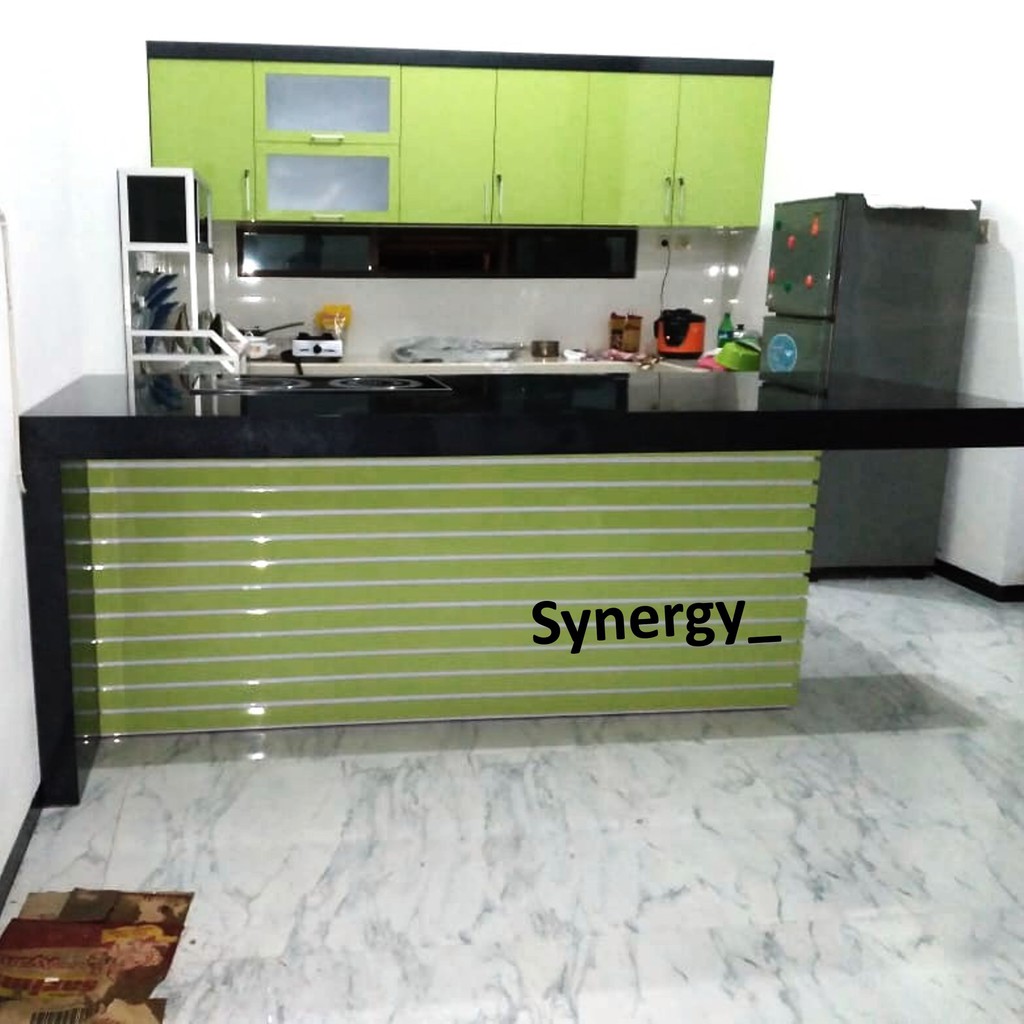 Jual KITCHEN SET DAPUR MINIMALIS BAHAN HPL FURNITURE MODERN BISA COSTUM ...