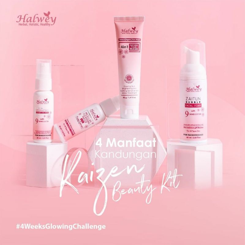 Jual Halwey Glow Up Beauty Starter Kit - Alsa Beauty Deodorant | Shopee ...