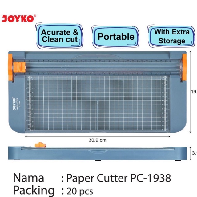Jual Paper Cutter Alat Potong Kertas A4 Pc 1938 Joyko Shopee Indonesia