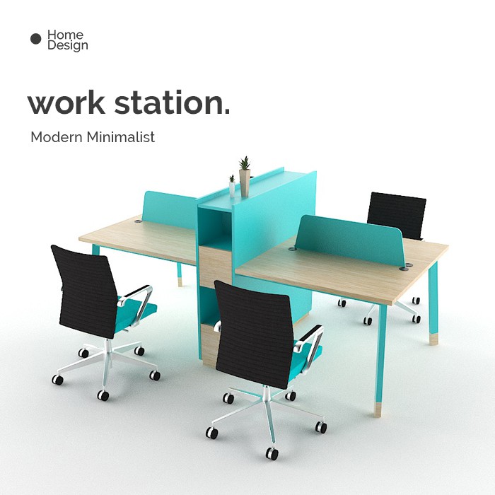Jual Work Station, Meja Kantor, Meja Kerja | Shopee Indonesia