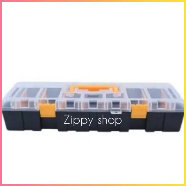 Jual Krisbow Kotak Perkakas Plastik Transparan dengan sekat pemisah ...