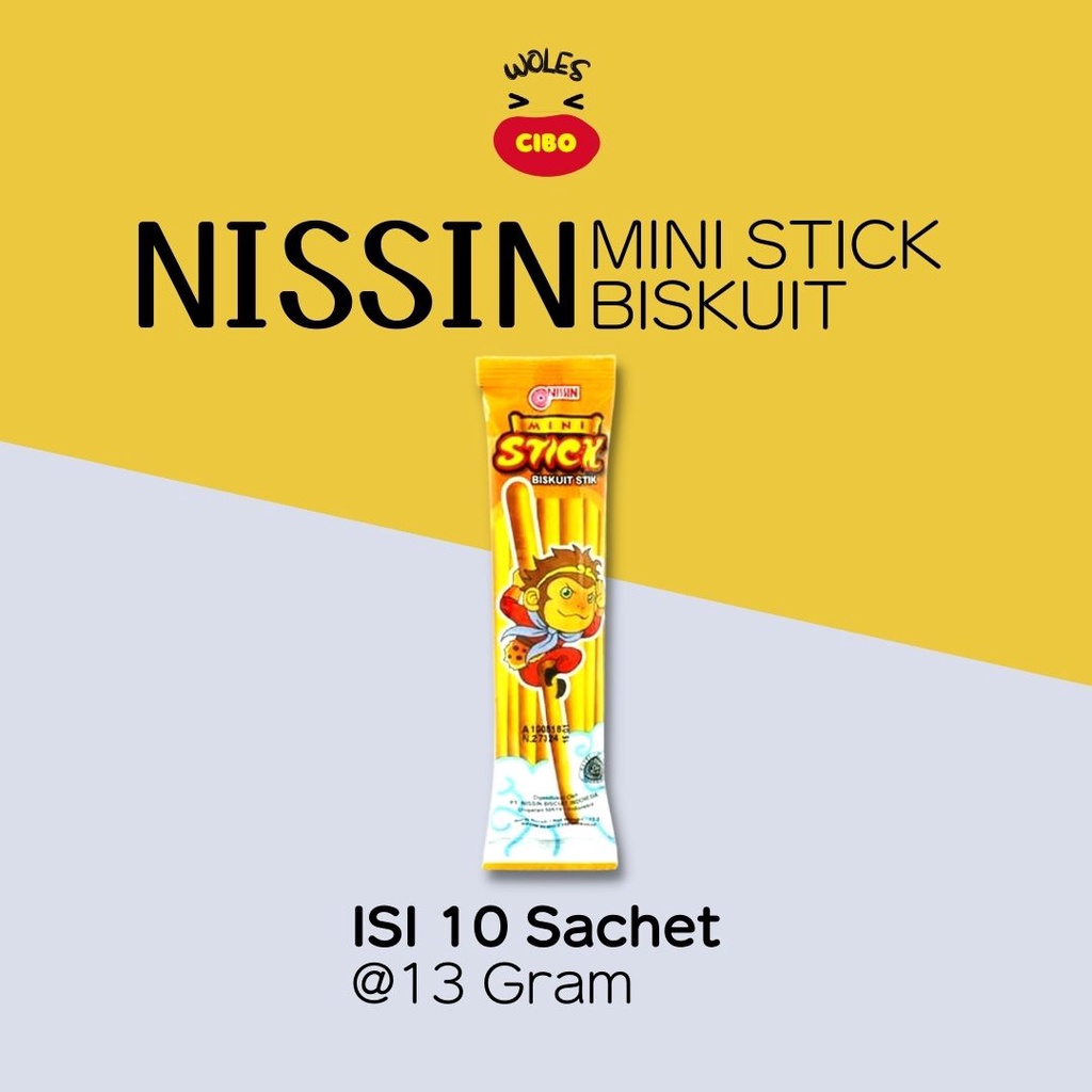 Jual Nissin Mini Stick Biskuit Renyah 1 Pack Isi 10 Pcs 13 gram ...