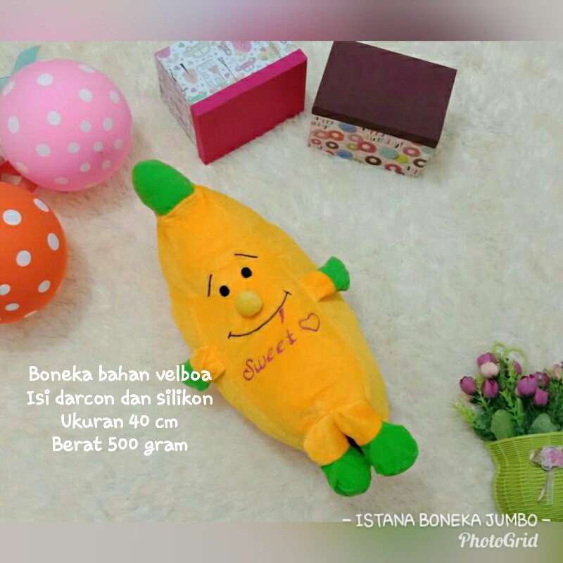 Jual BONEKA PISANG SWEET BANANA UKURAN M 40 CM | Shopee Indonesia