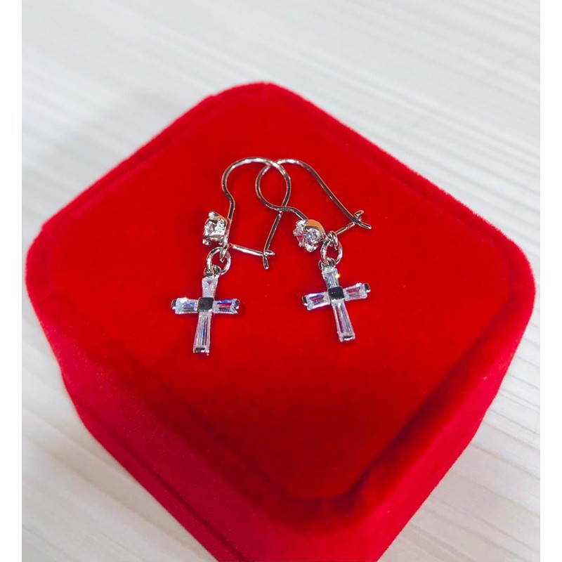 Jual ANTING GANTUN PERMATA PERAK925/PERHIASAN PERAK925 LAPIS EMAS PUTIH ...