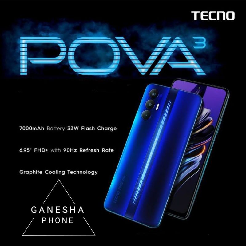 Jual TECNO POVA 3 6/128 GB Garansi Resmi | Shopee Indonesia