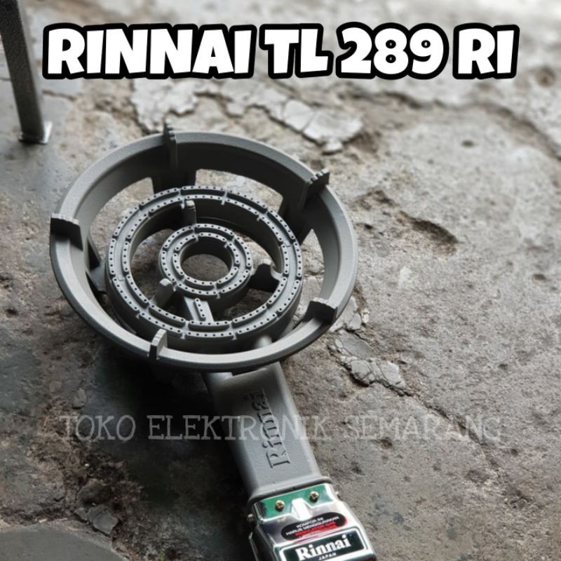 Jual RINNAI KOMPOR GAS COR TL 289 RI API BESAR 2 RING 1 TUNGKU | Shopee ...