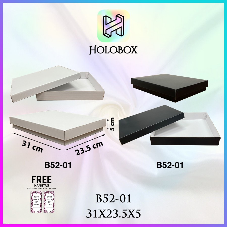 Jual Box Kado Polos / Baju / Hijab / Gift / Dus Hampers / Packing / B52 ...