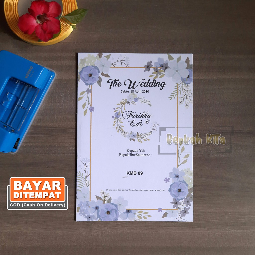 Jual UNDANGAN PERNIKAHAN MURAH AZ 09/UNDANGAN PERNIKAHAN UNIK/UNDANGAN ...