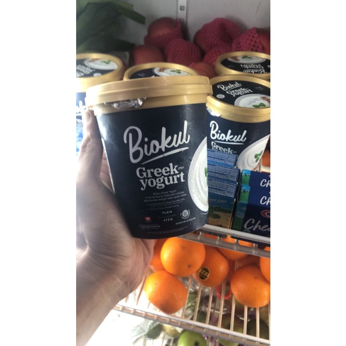 Jual Biokul Greek Yogurt Plain 473 gram | Shopee Indonesia