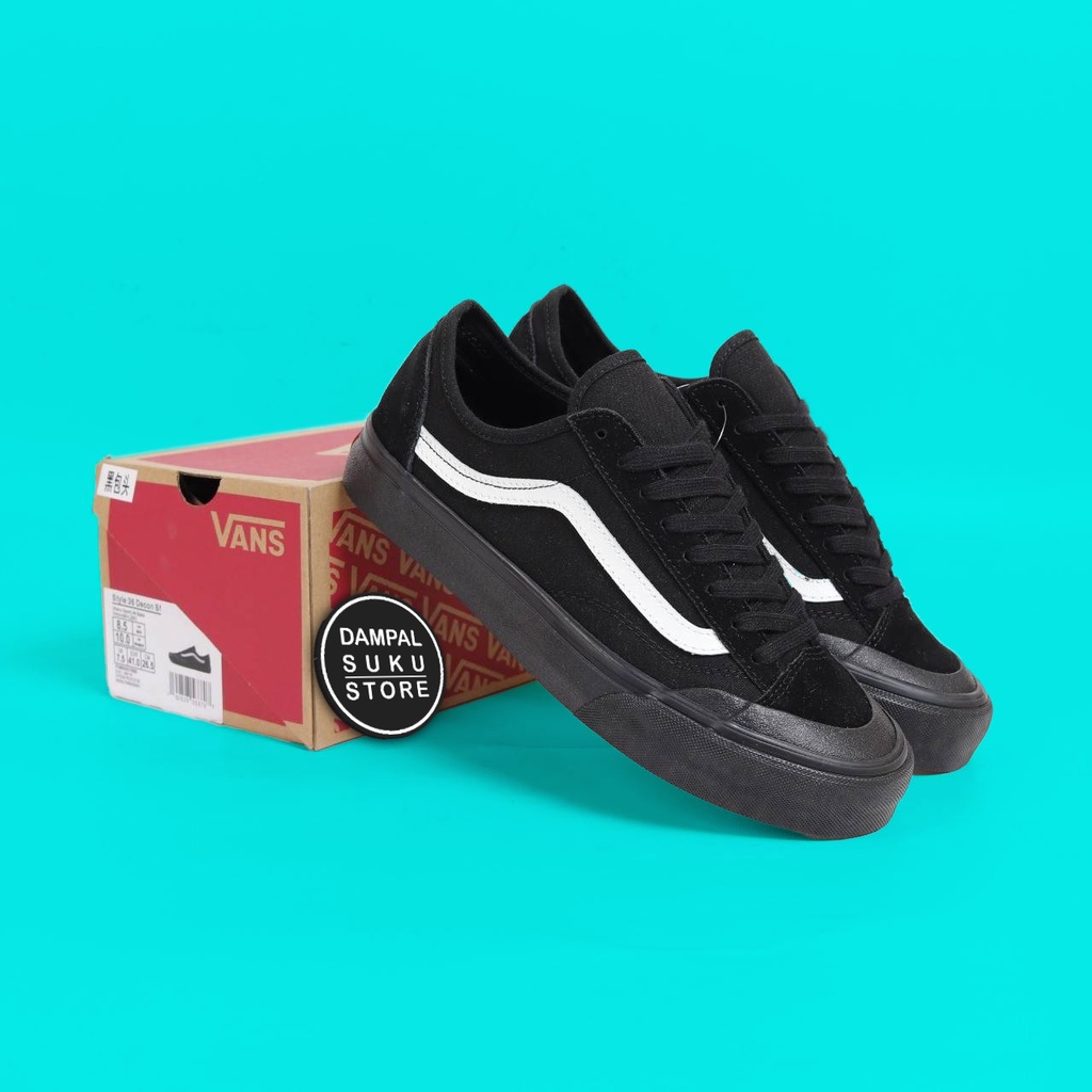 Jual Sepatu Vans Pria Oldskool Style 36 Decon Sf All Full Black Hitam ...