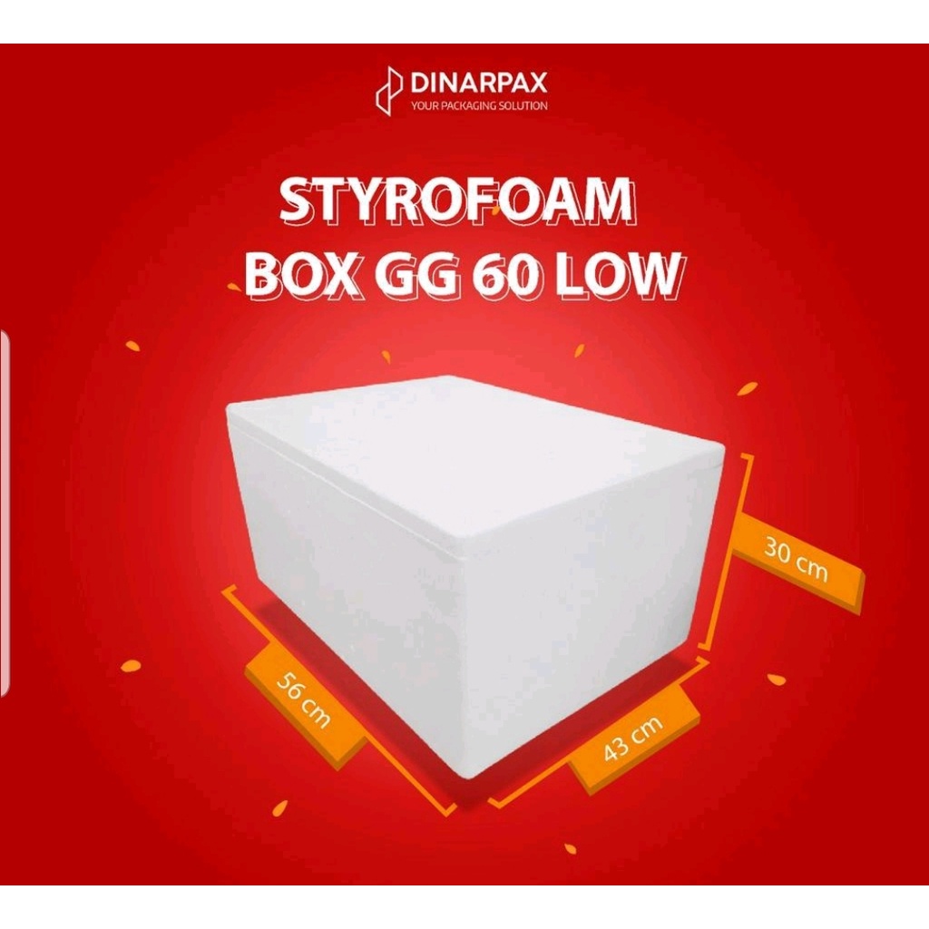 Jual Styrofoam Box GG 60 Low / Dinar Box / Box GG60 Low UK 60X43X30 CM ...