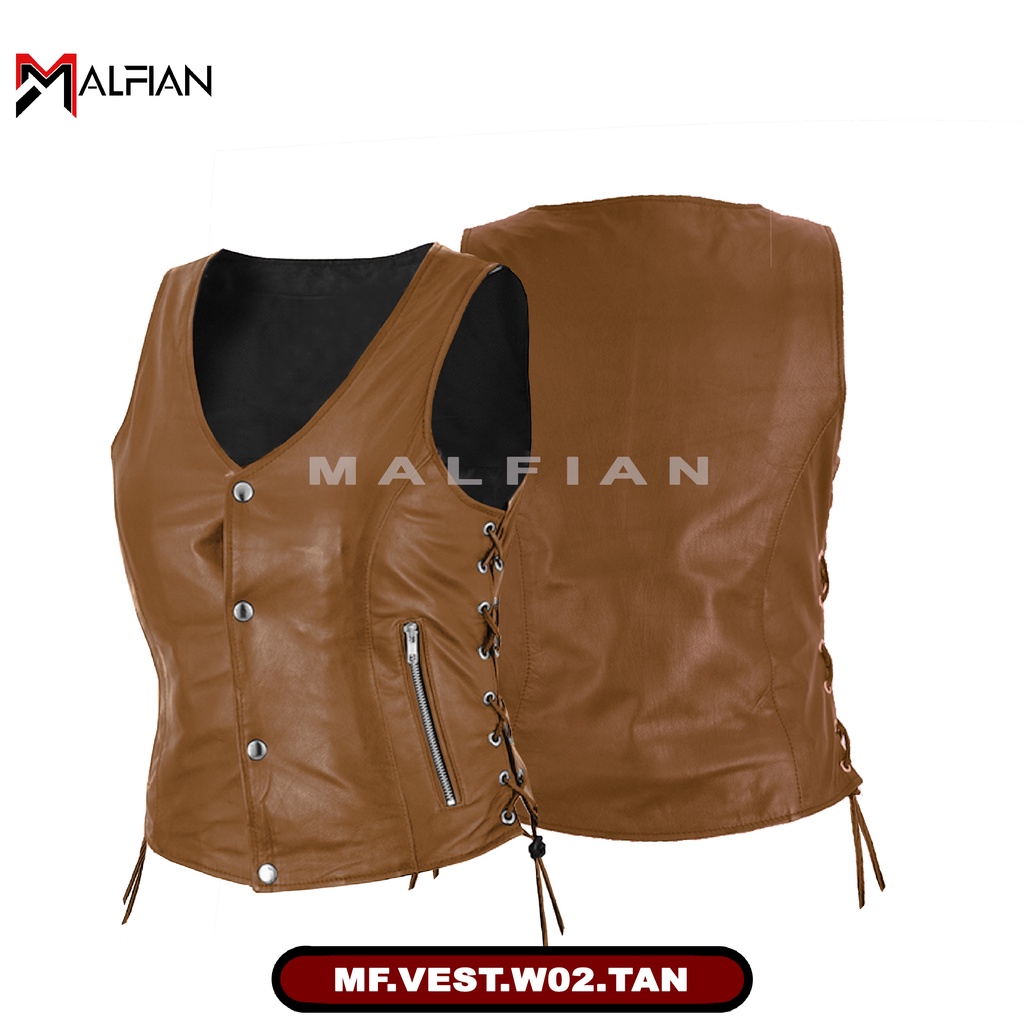 Jual Rompi Korean Style Rompi Wanita Kulit Vest PU Faux Synthetic ...