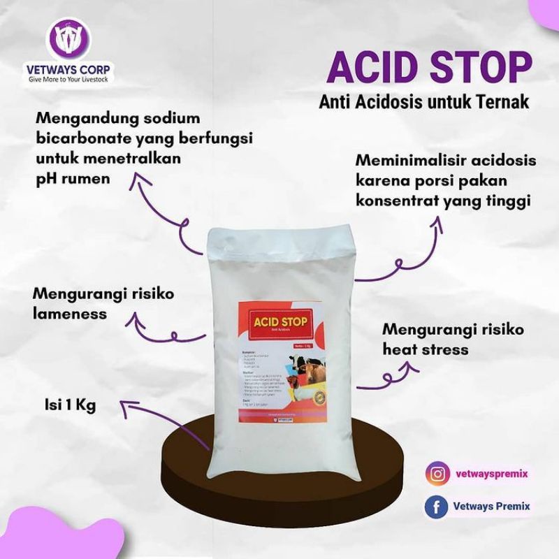 Jual ACID STOP ANTI ACIDOSIS-Obat kaki pincang pada sapi kambing domba ...