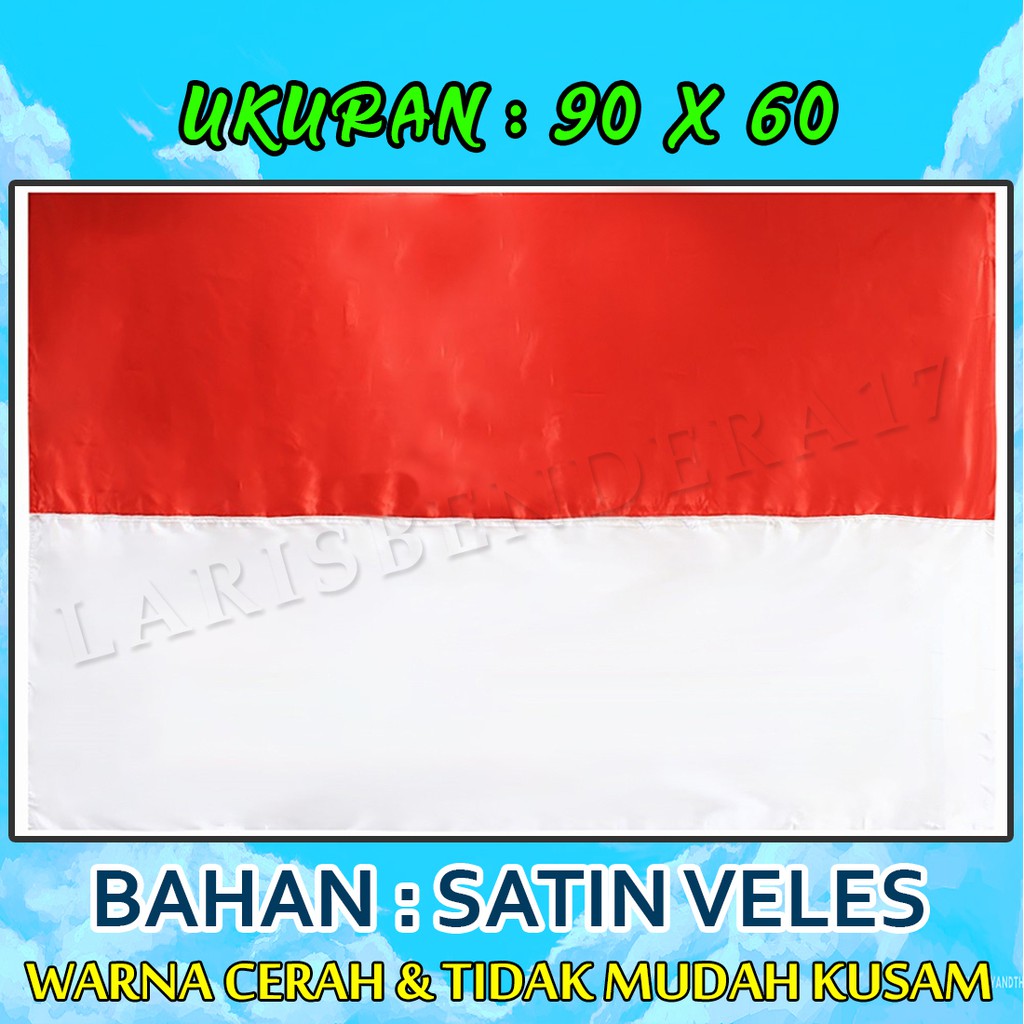 Jual Bendera merah putih Ukuran 90 x 60 Bendera Rumah, Bendera Upacara ...