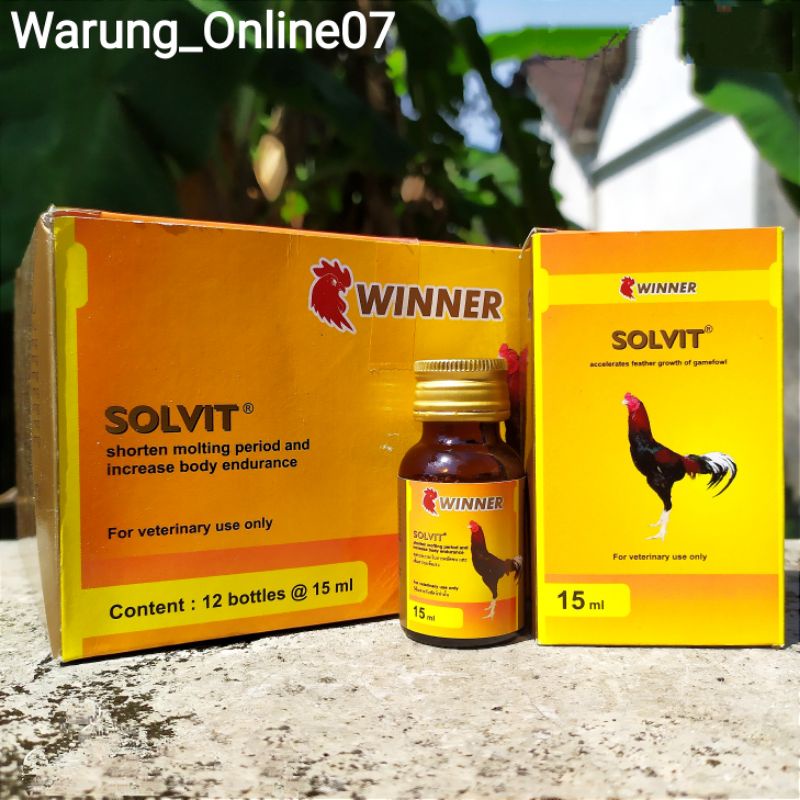 Jual Winner Solvit Obat Ayam Mabung 15ml Multivitamin & Protein Tinggi Guna Mempercepat ...