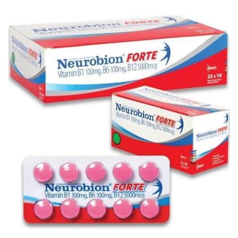 Jual Neurobion Forte - Neurobion 5000mg / Neurobion 1 Strip 10 Tablet ...