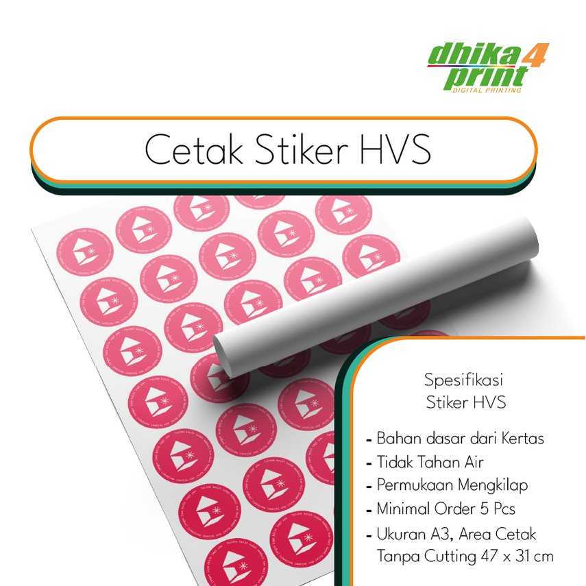 Jual Stiker HVS Tanpa Cutting Murah / Sticker HVS Tanpa Cutting ...