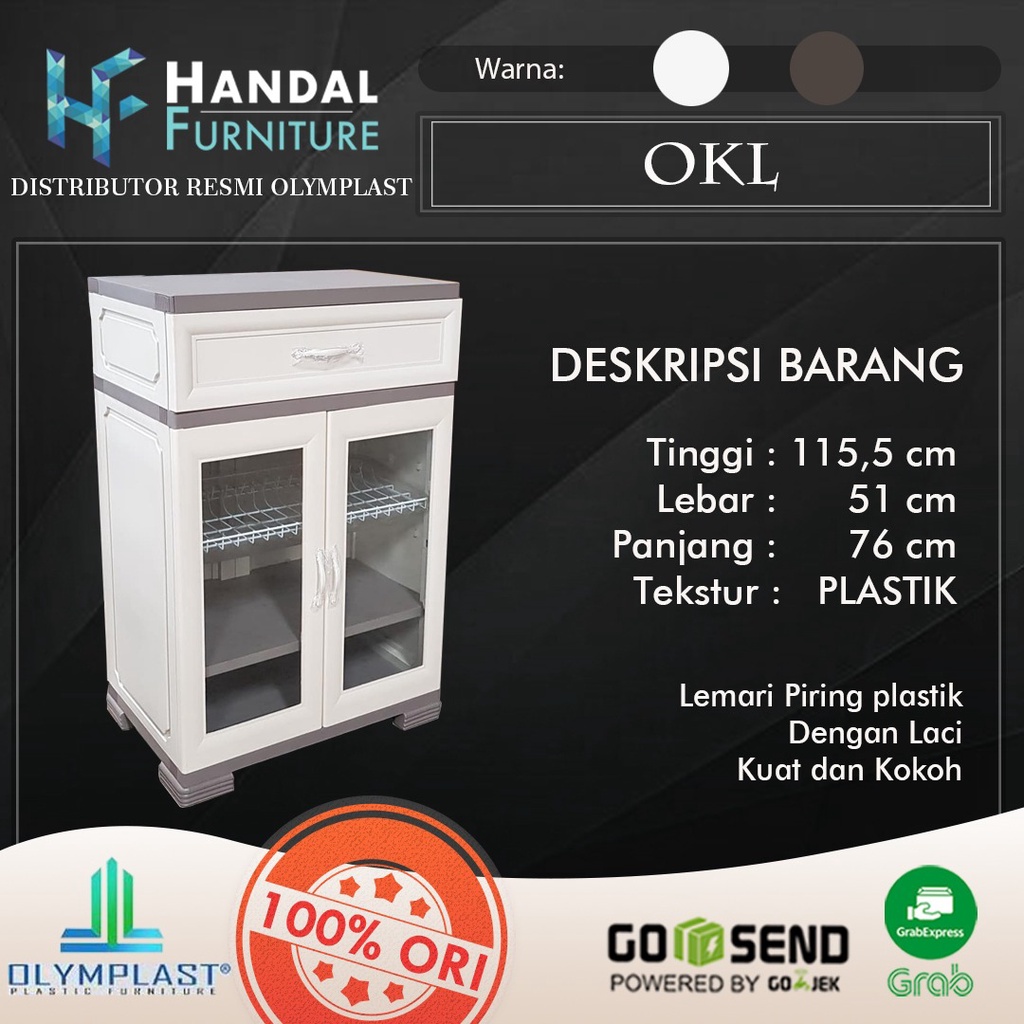 Jual OKL A1 CREAM (RAK PIRING PLASTIK) - OLYMPIC OLYMPLAST | Shopee ...