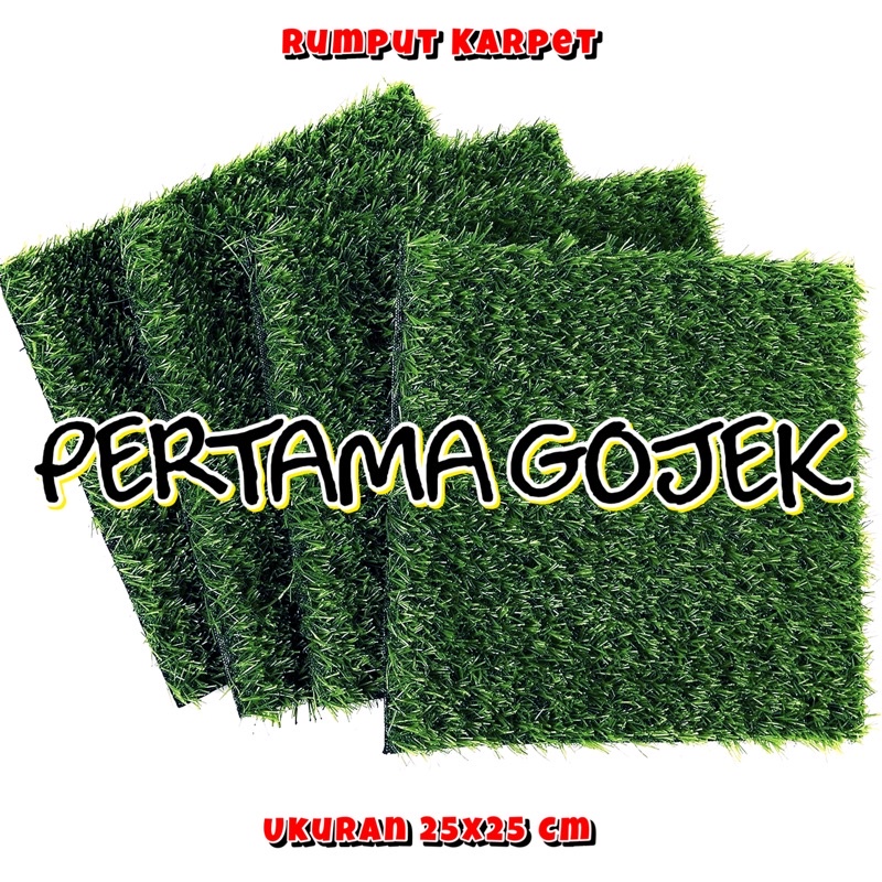 Jual Rumput Karpet Ukuran 25X25Cm/ Rumput Sintetis/ Rumput Futsal ...