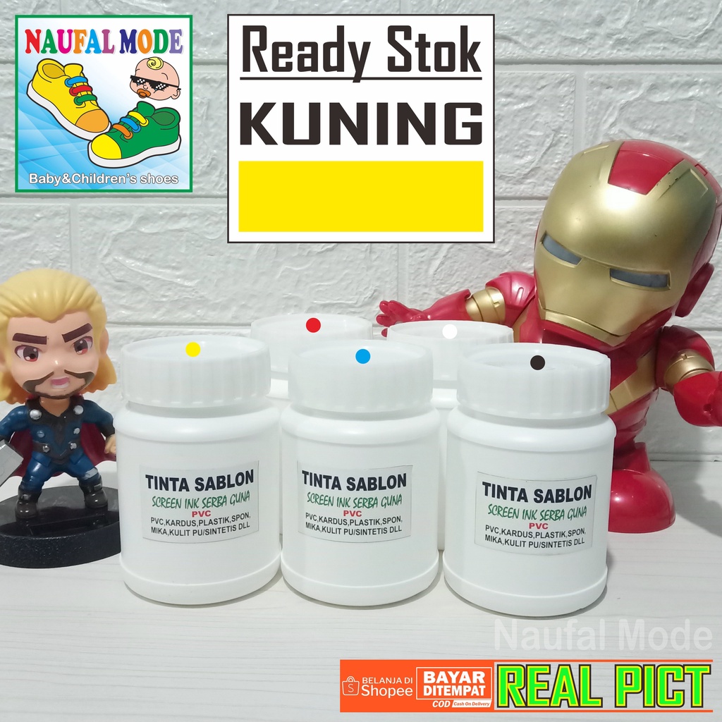 Jual Cat PVC / Cat Sablon PVC / Vinyl Ink (Oil Base) 250 Gram. | Shopee ...