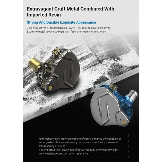 Jual (ORIGINAL) KZ ZSN Pro Knowledge Zenith - Hybrid Earphone - Dual ...