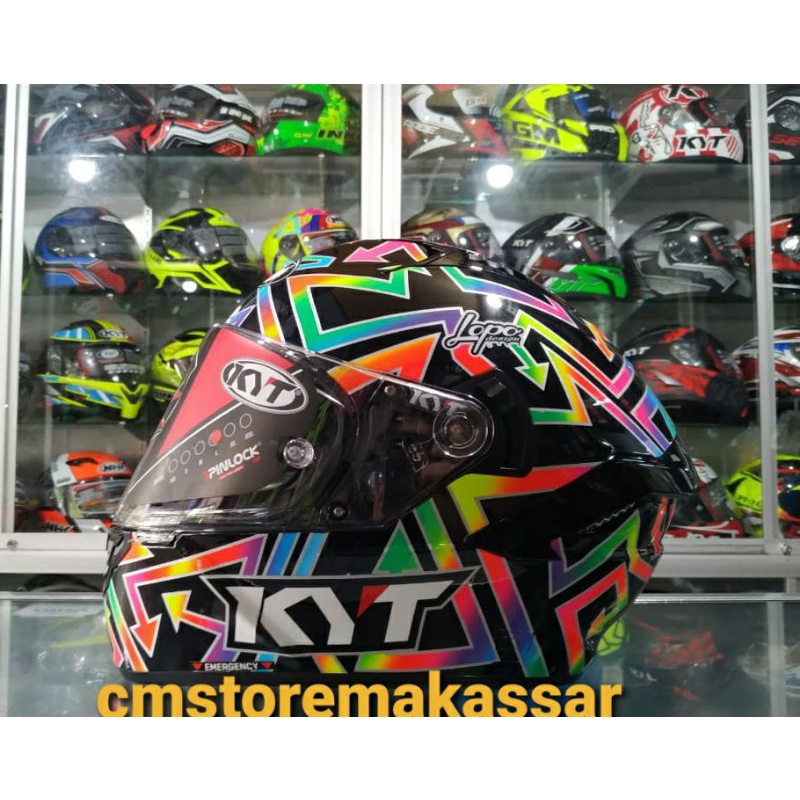 Jual Helm KYT NFR Manzi Mizano Abstract Full Face KYT NF-R Double Visor ...